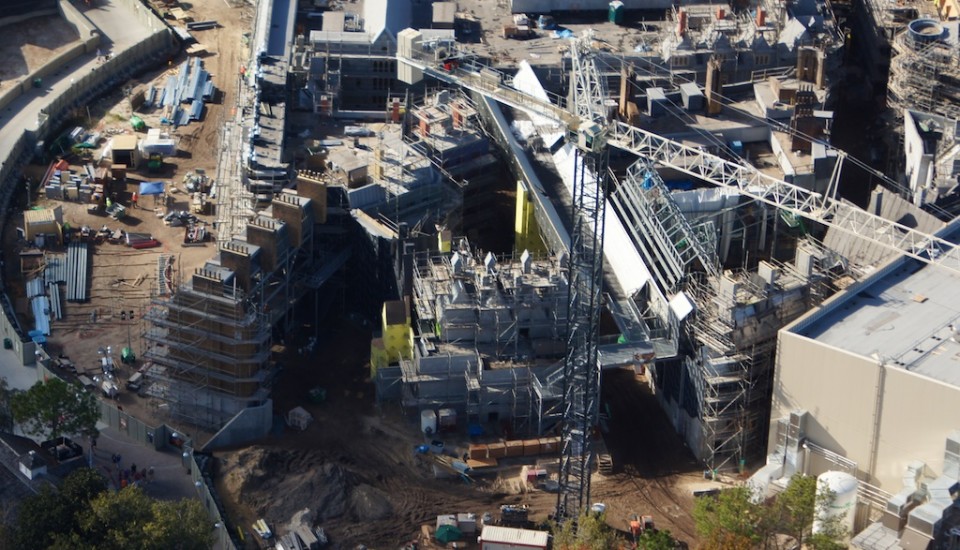 Wizarding World of Harry Potter construction update from above - Peek ...