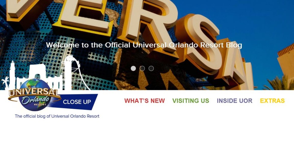 Universal Orlando launches an official blog