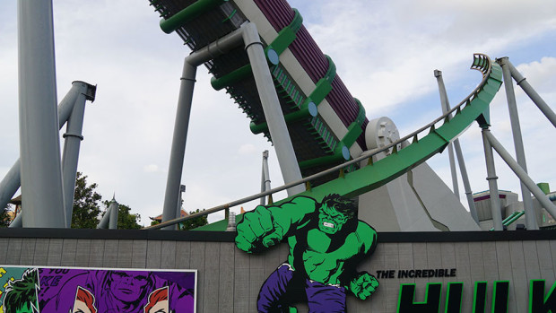 Incredible Hulk refurbishment changing skyline at Universal
