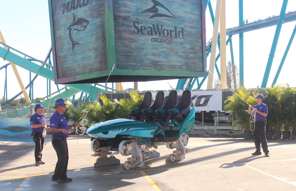 SeaWorld Orlando unveils custom coaster car for Mako