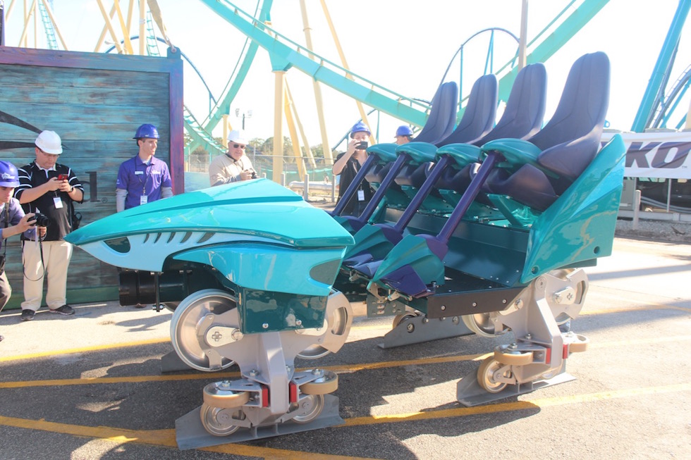 SeaWorld Orlando unveils custom coaster car for Mako