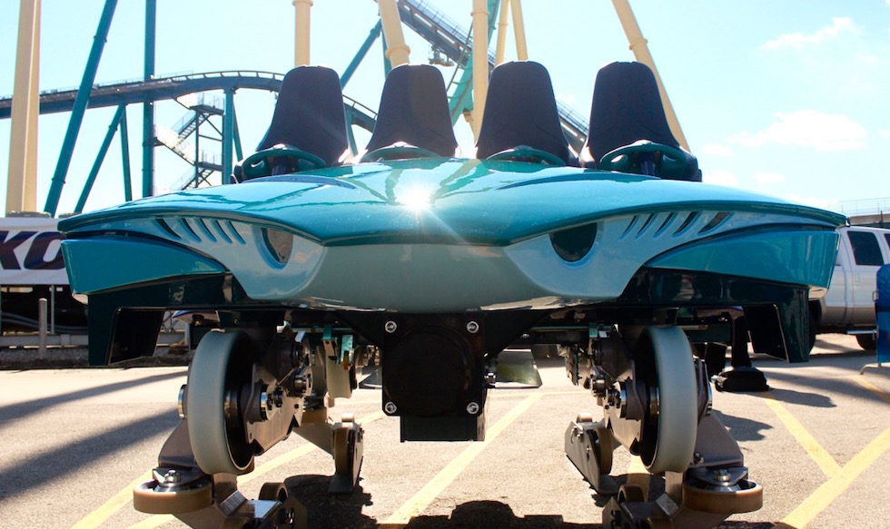SeaWorld Orlando unveils custom coaster car for Mako
