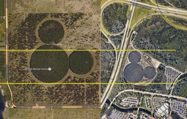 A look at the huge new Solar Hidden Mickey