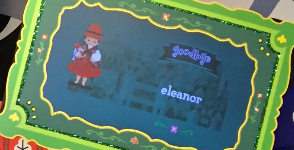 Personalized goodbye messages added to it's a small world