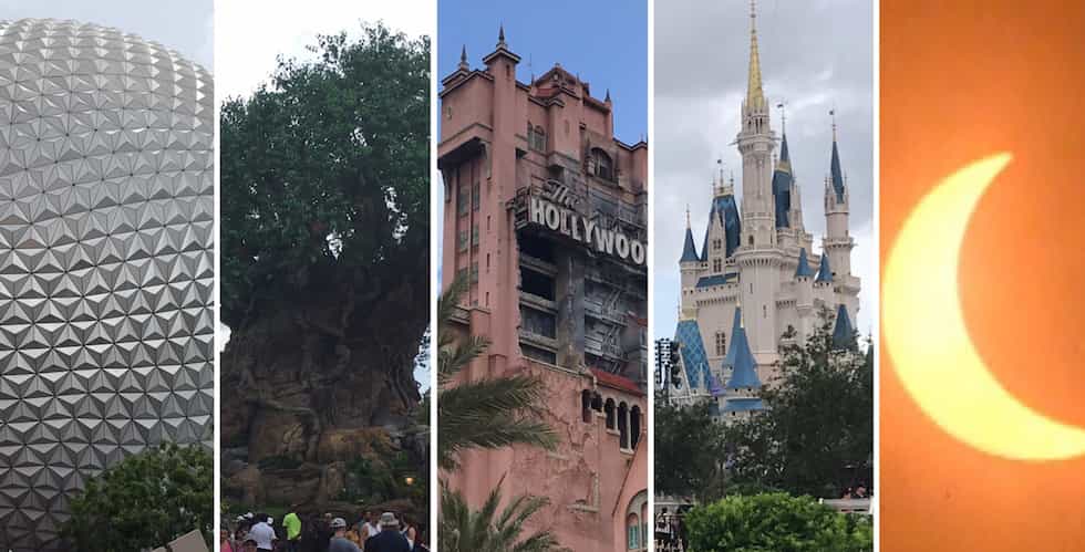 Solar eclipse was uneventful at Disney World, but we got a cool time ...
