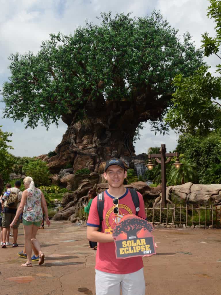 Solar eclipse was uneventful at Disney World, but we got a cool time ...