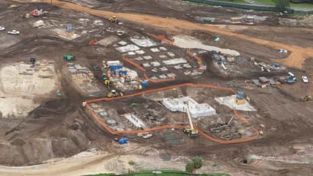 Construction photos around Walt Disney World from above