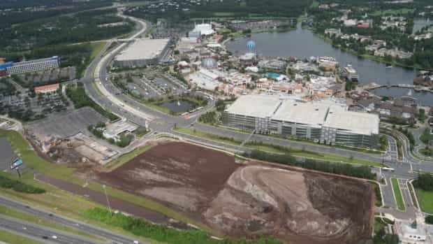Construction photos around Walt Disney World from above