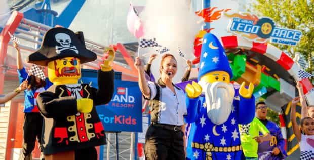 The Great Lego Race VR coaster now open at Legoland Florida Resort