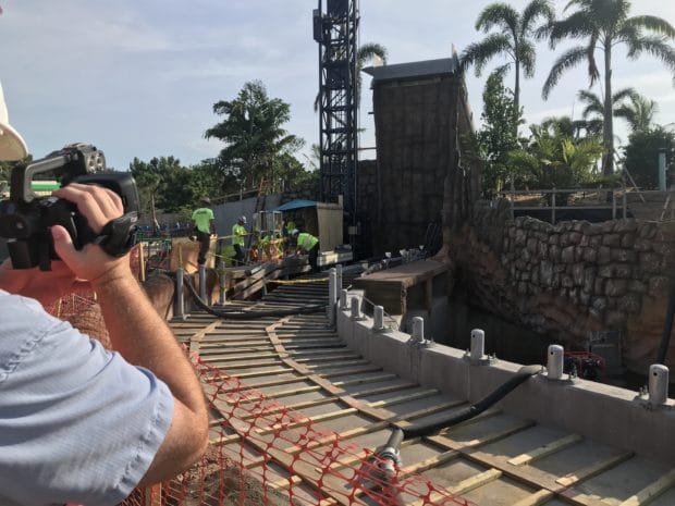 Photo/Video Update: Infinity Falls raft ride coming to life at SeaWorld