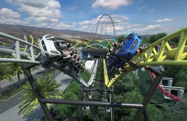 West Coast Racers, world's first racing launch coaster, to open at Six ...