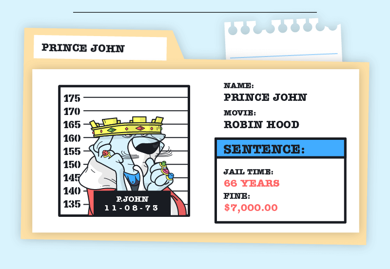 Disney Behind Bars: 10 Disney Villains get sentenced by U.S. guidelines