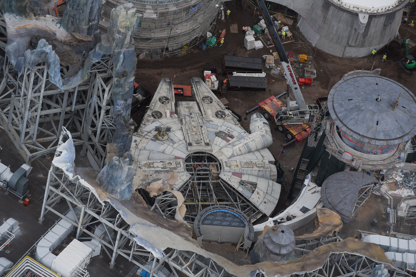 Photo Update: Galaxy's Edge construction is focused on extreme details