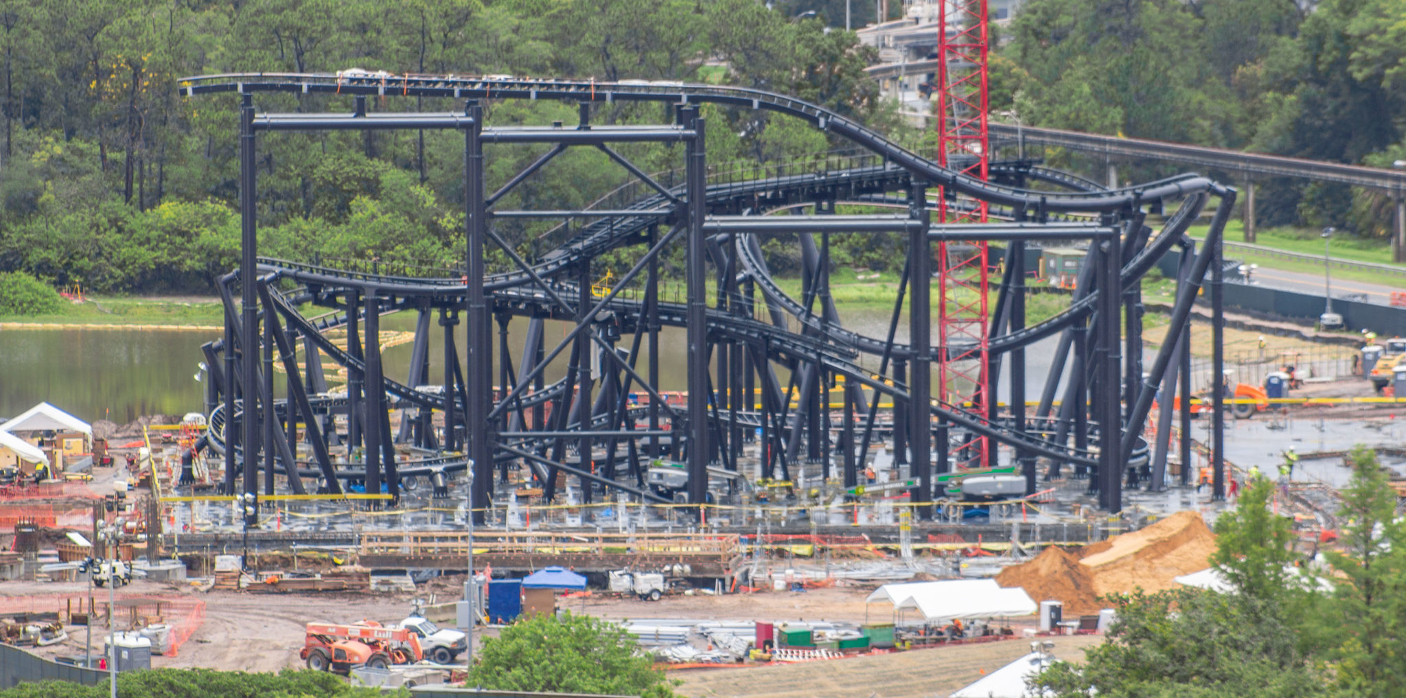 Photo Update: TRON Lightcycle Power Run rises from the dirt