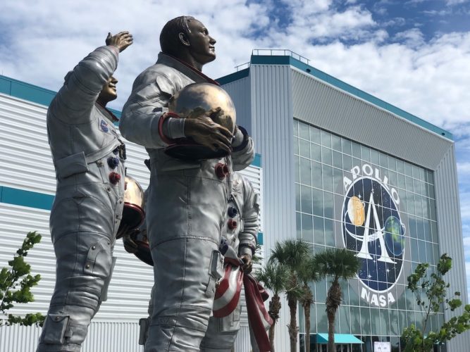 Kennedy Space Center unveils Moon Tree Garden, Apollo 11 statue