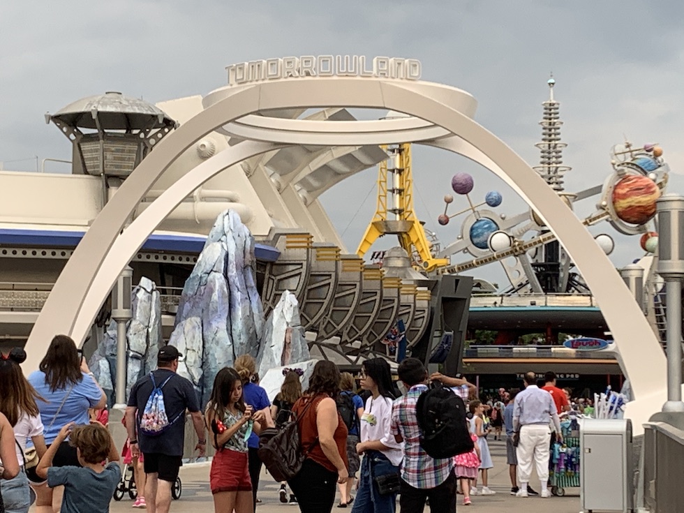 New Tomorrowland sign installed at Magic Kingdom