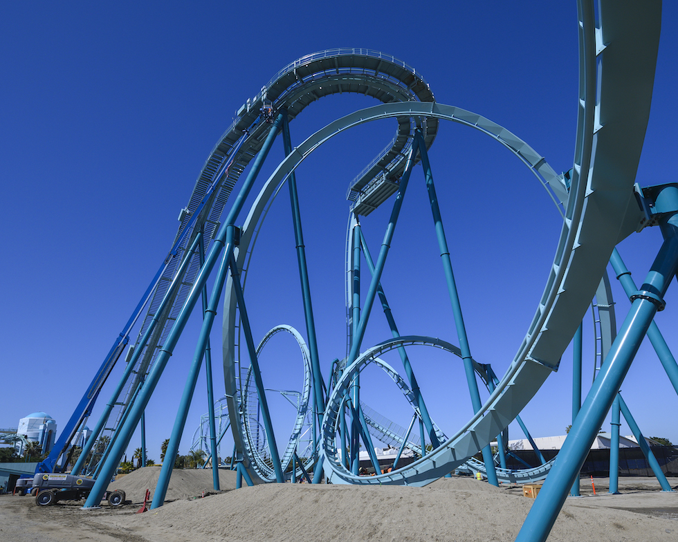 SeaWorld San Diego unveils Emperor dive coaster car