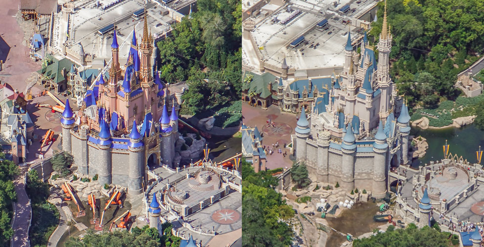 Disney World Cinderella Castle Rose Gold Cinderella Castle '50th