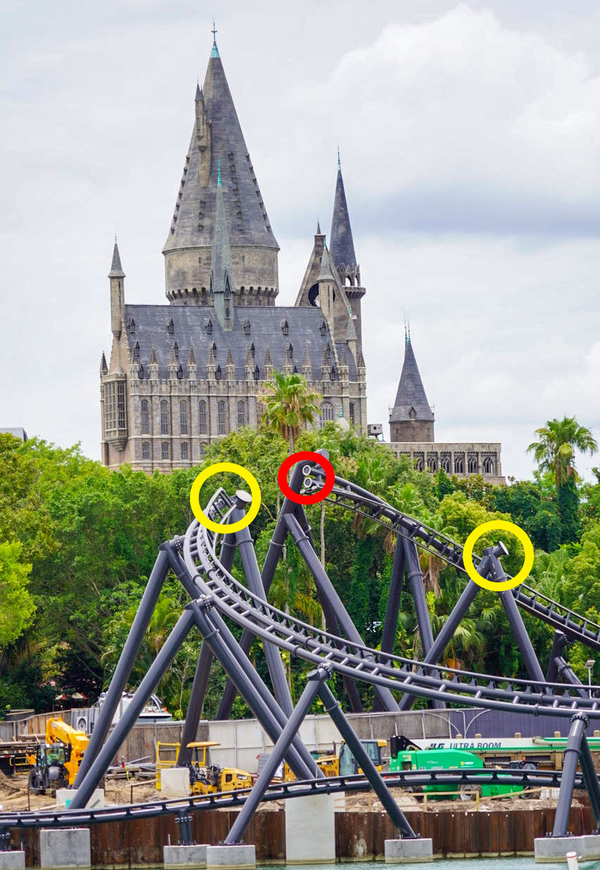 Photo Update: Jurassic Park ‘Velocicoaster’ adds new track maneuvers