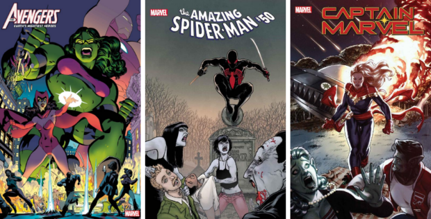 Marvel Comic Heroes Transform to Marvel Horror Monsters for October