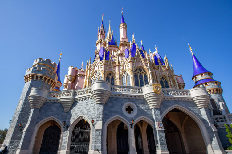 Take a close-up look at Cinderella Castle's rose gold update