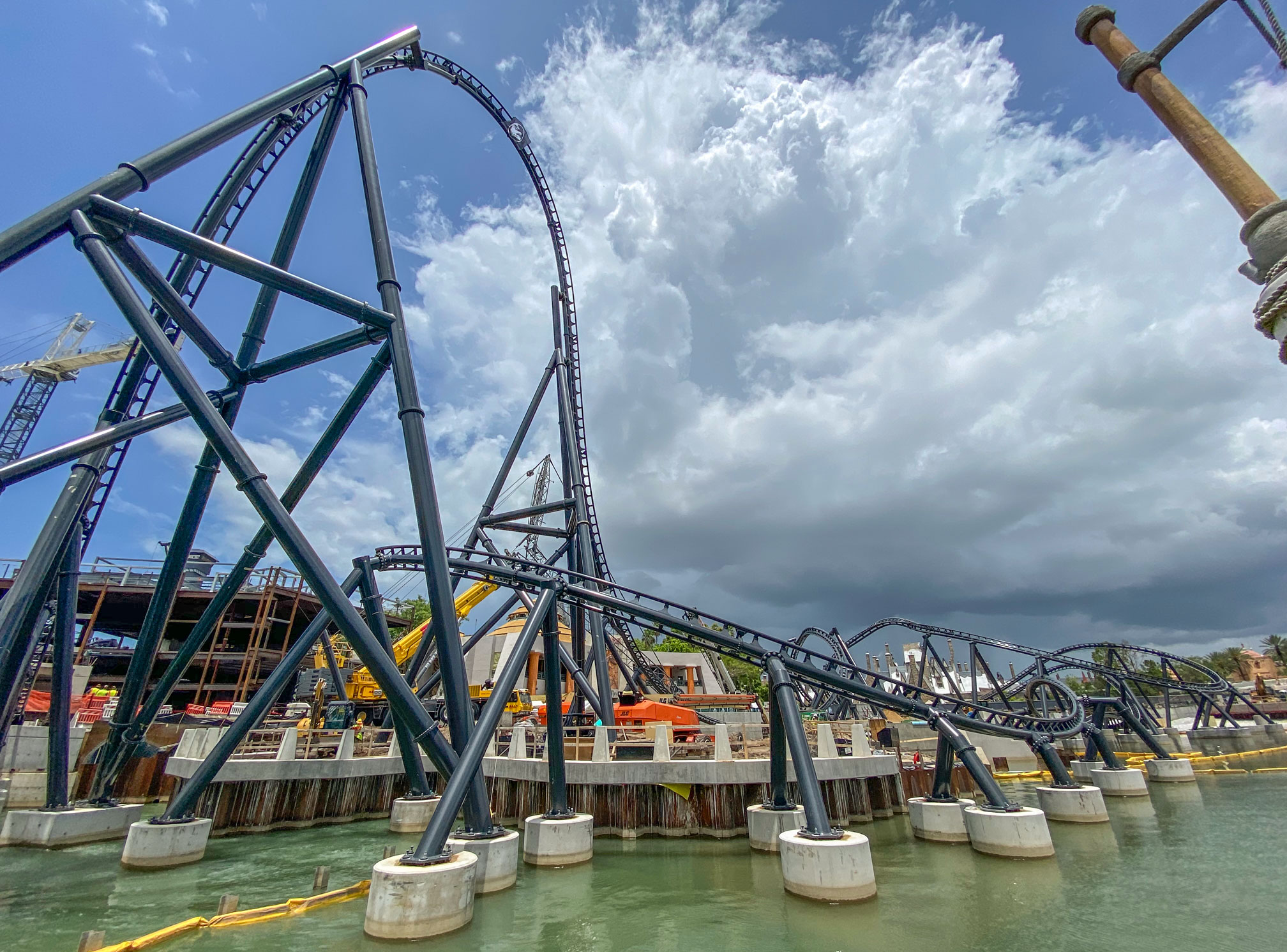 Photo Update: Jurassic Park ‘Velocicoaster’ tops off highest point
