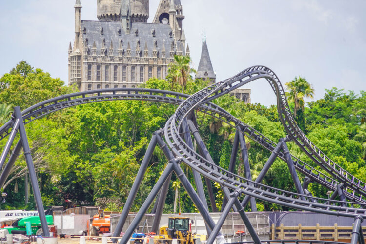 Photo Update: Jurassic Park ‘Velocicoaster’ tops off highest point