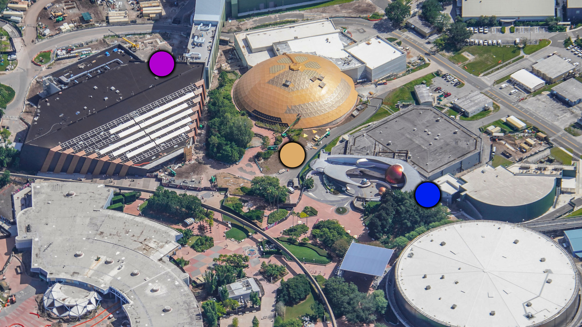 Photo Update: Construction begins again at Epcot