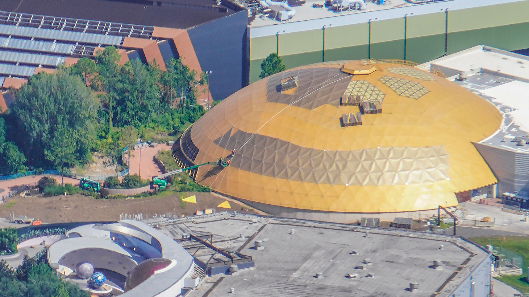 Photo Update: Construction begins again at Epcot