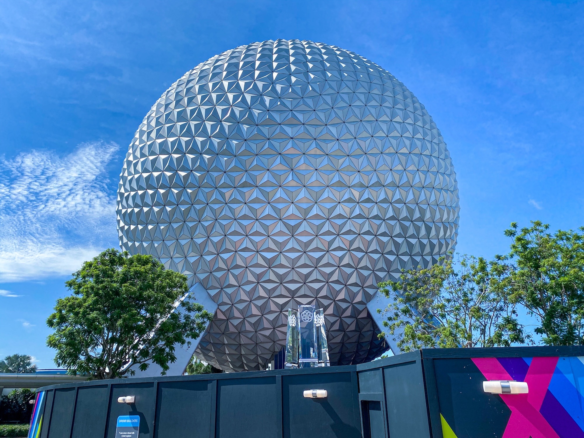 First-look at the new Epcot entrance fountain spires