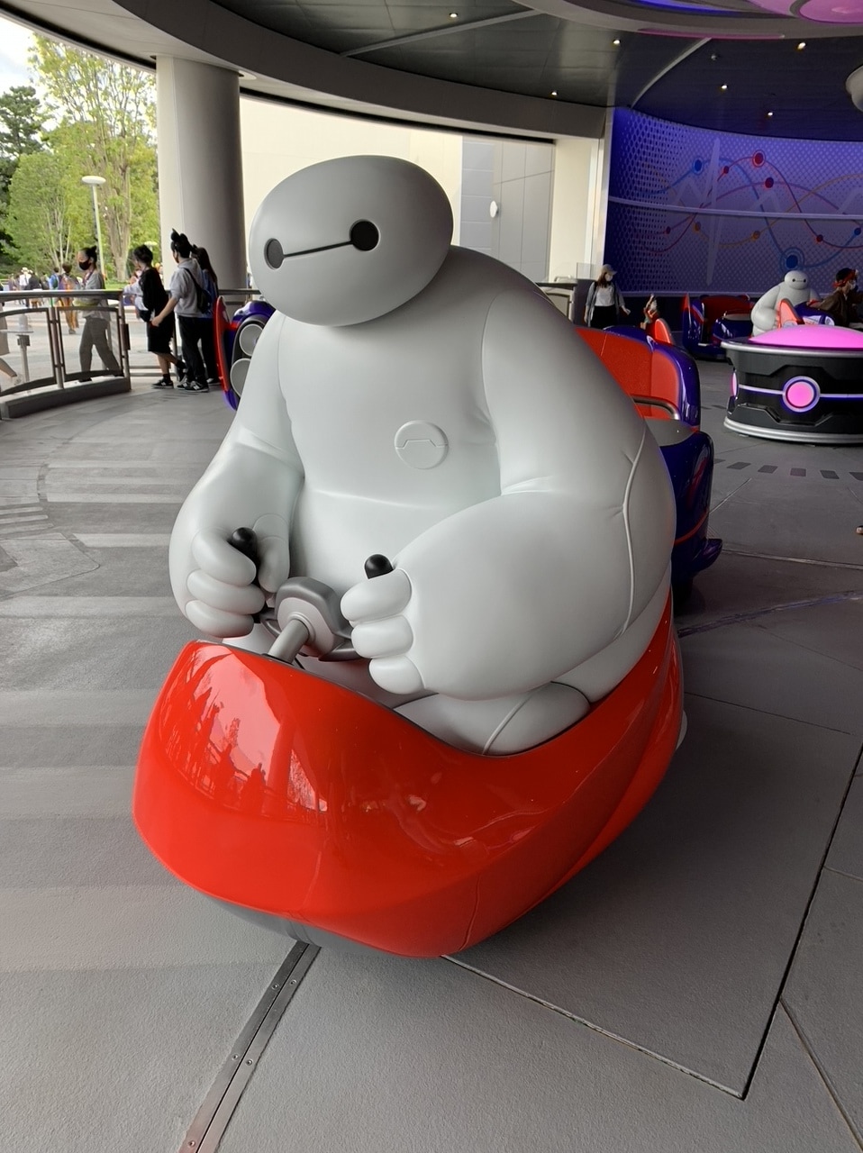 A closer look at The Happy Ride with Baymax at Tokyo Disneyland