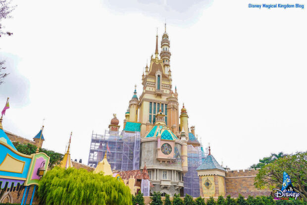 Castle of Magical Dreams nearly complete at Hong Kong Disneyland