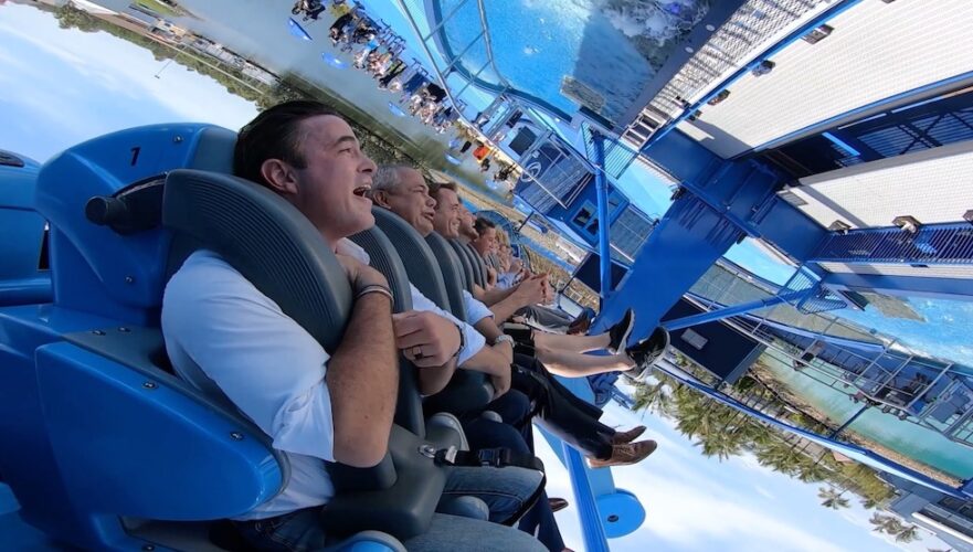 Spin into Australia's Sea World on the all-new Vortex