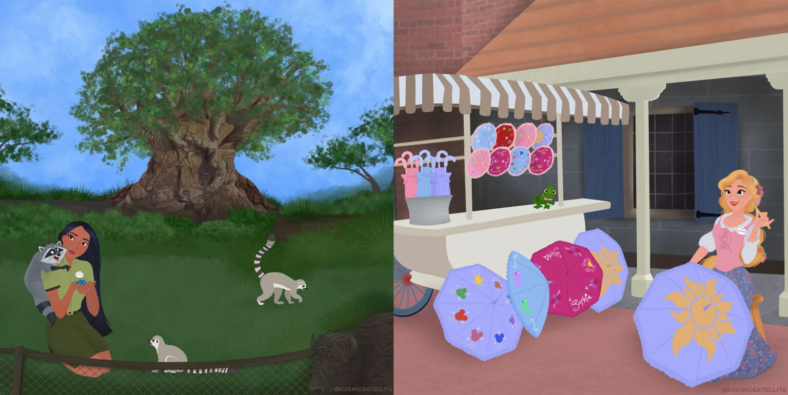 Artist creates Disney characters as working Disney Parks Cast Members