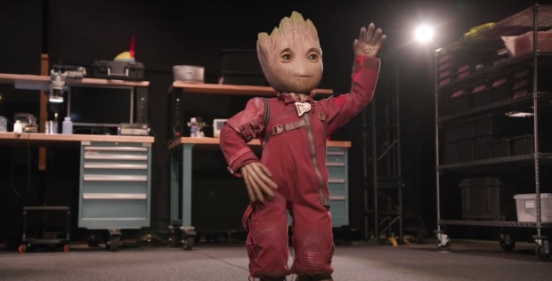 Walt Disney Imagineering reveals walking Baby Groot animatronic as part ...