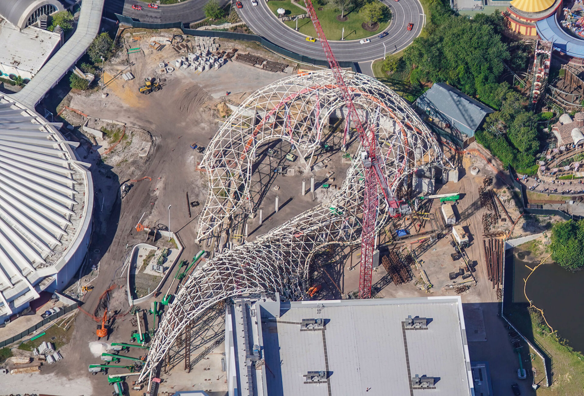 Magic Kingdom's Tron roller coaster takes steps towards completion