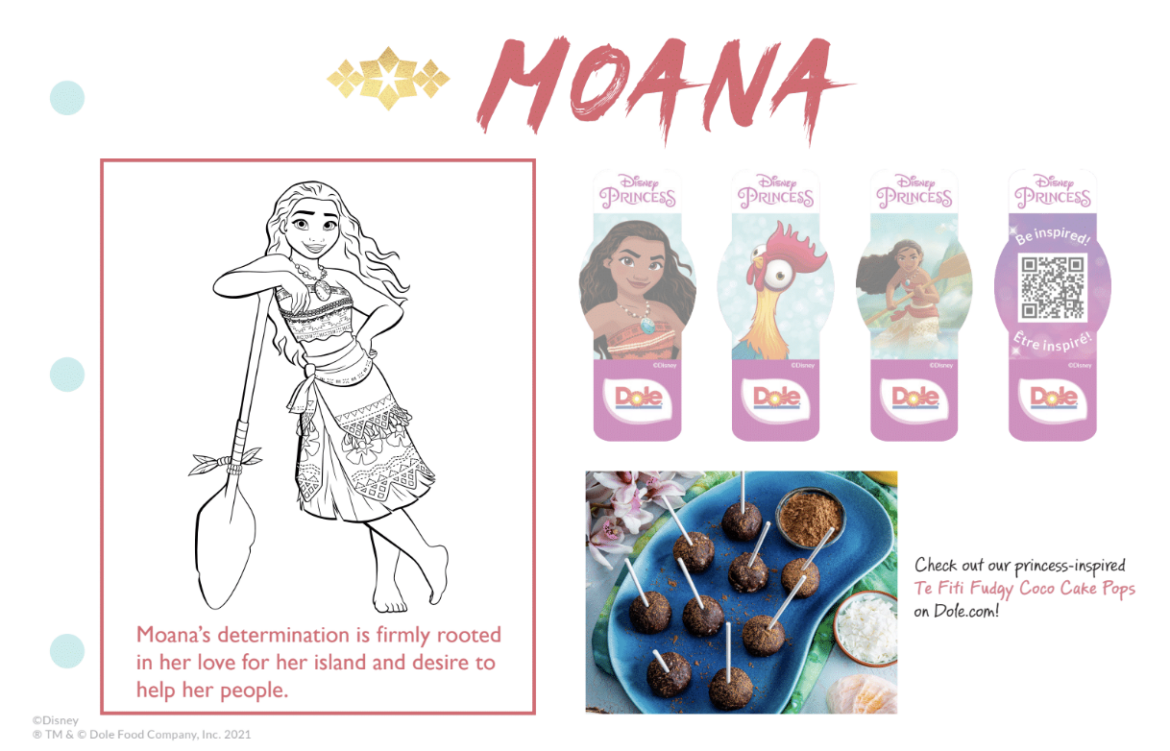 Dole introduces new Disney Princess-themed activities and recipes