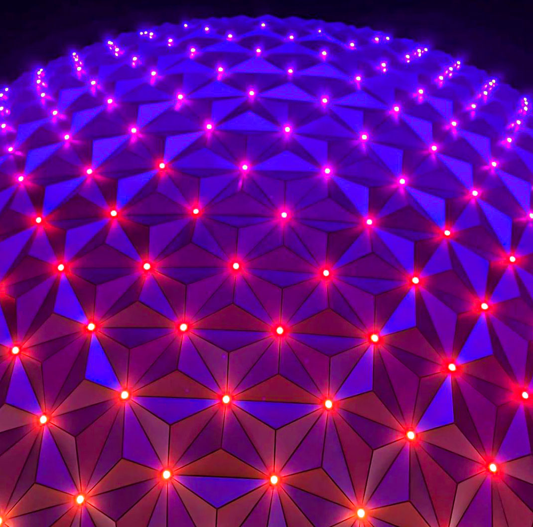 Spaceship Earth's new lights will tell a story of connection at Epcot