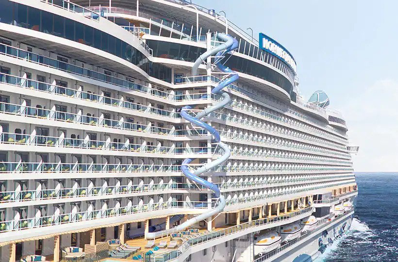 Norwegian Prima cruise ship to feature world's first freefall dry slide ...