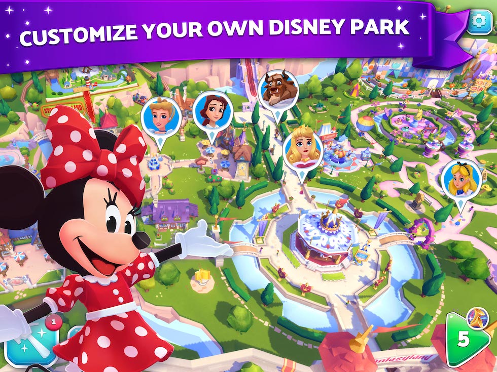 Create your own theme park with 'Disney Wonderful Worlds' mobile game