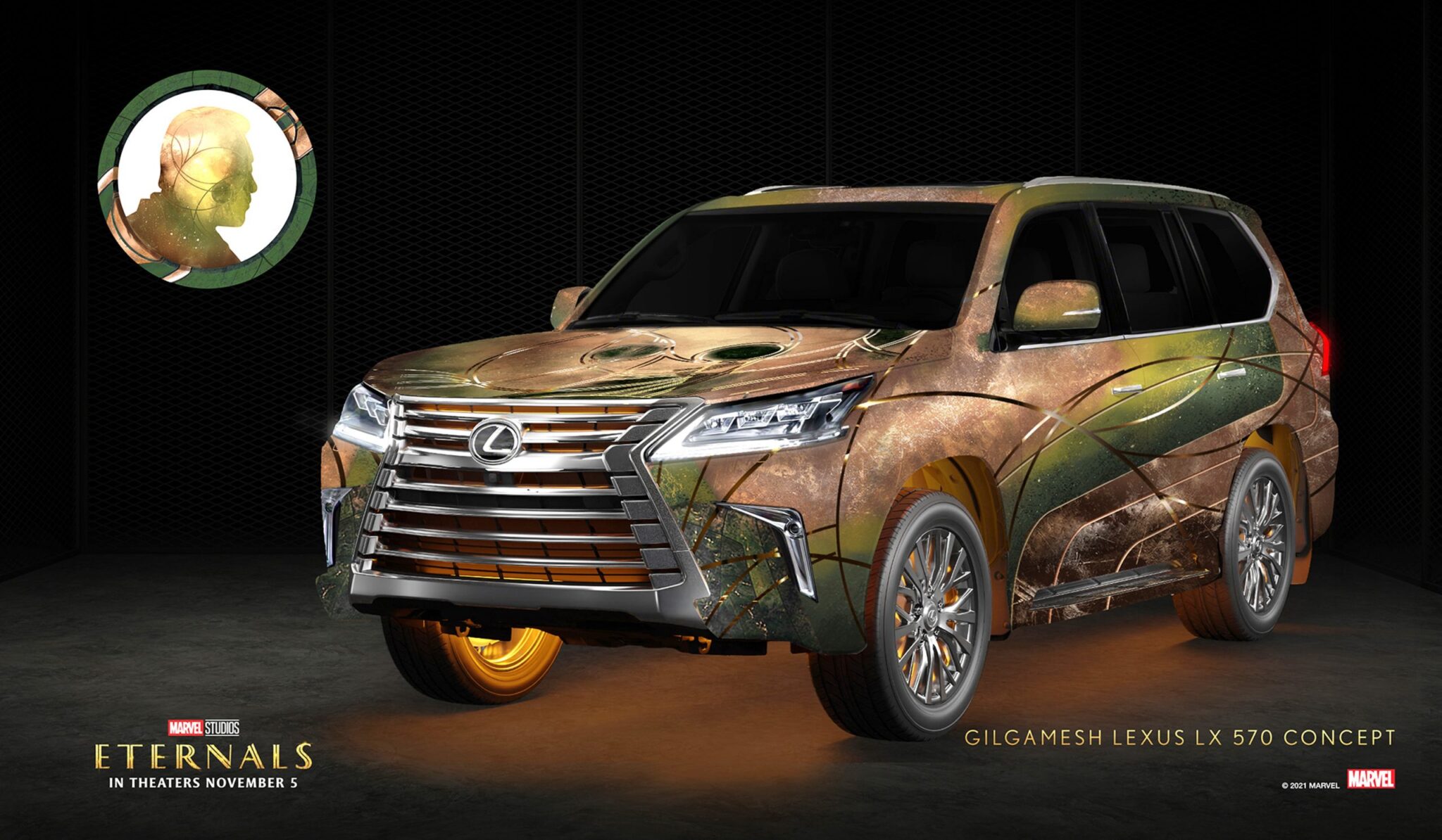 Marvel reveals custom-wrapped ‘Eternals’ Lexus vehicles
