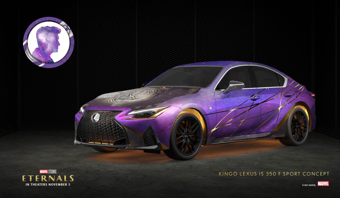Marvel reveals custom-wrapped ‘Eternals’ Lexus vehicles