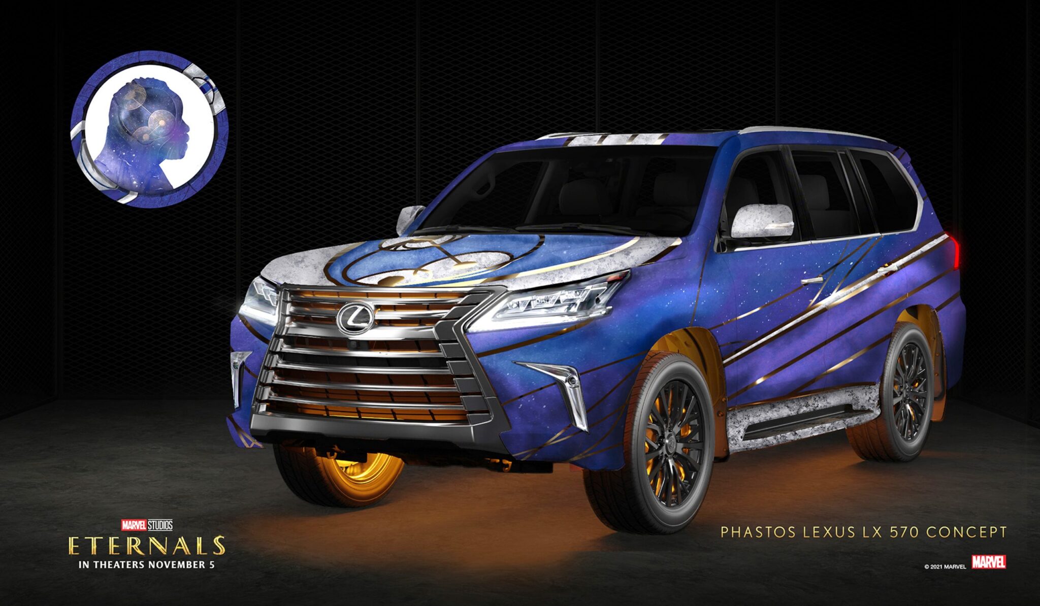 Marvel reveals custom-wrapped ‘Eternals’ Lexus vehicles