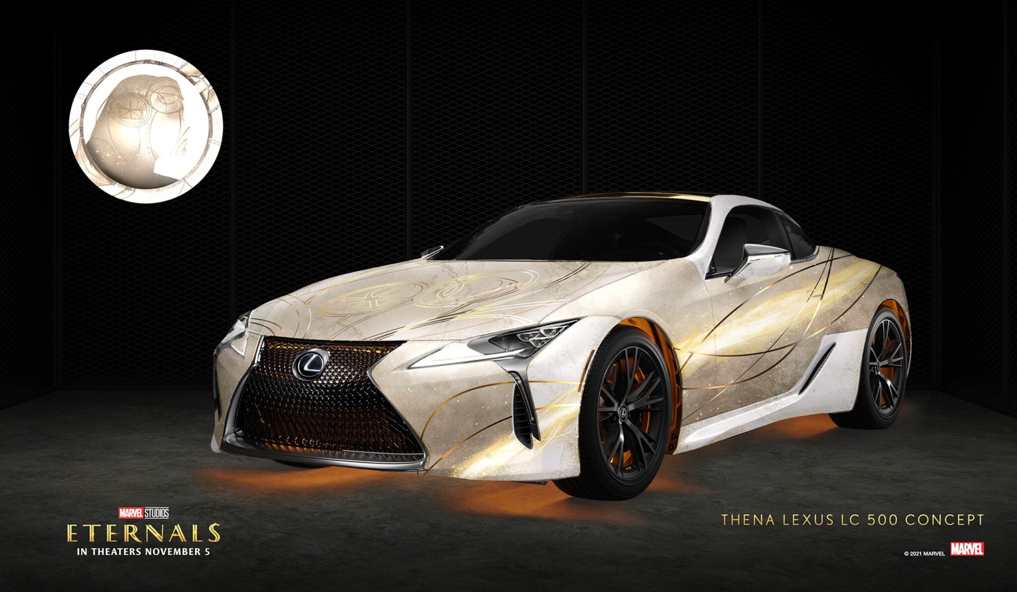 Marvel reveals custom-wrapped ‘Eternals’ Lexus vehicles