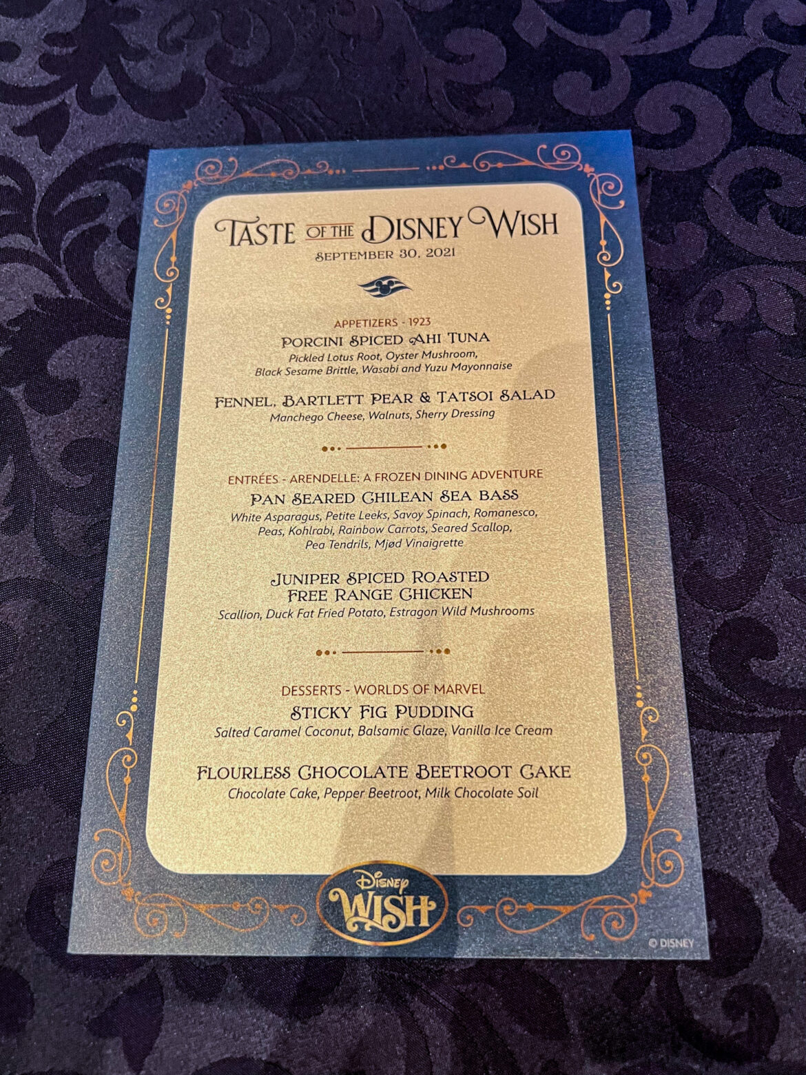 First look at food coming to the restaurants aboard the Disney Wish