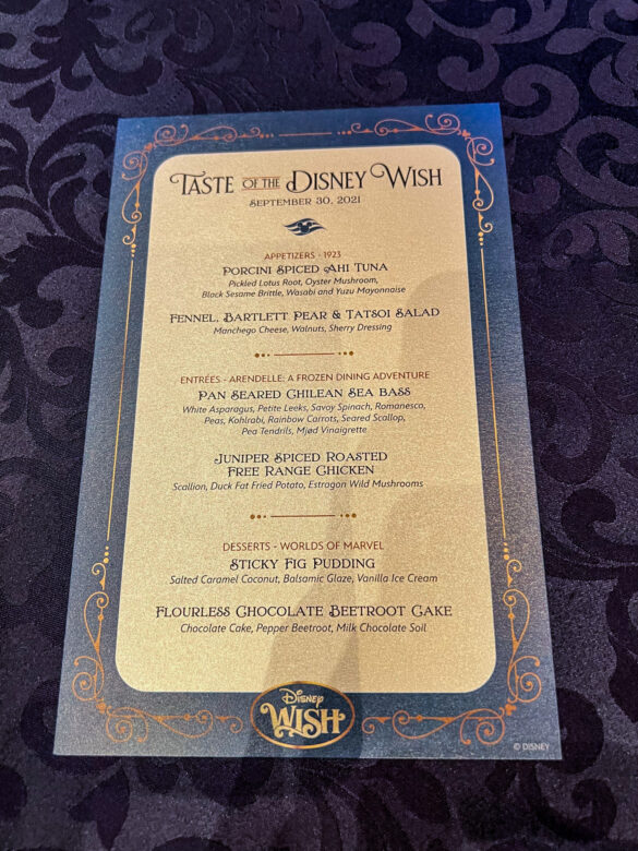 First look at food coming to the restaurants aboard the Disney Wish