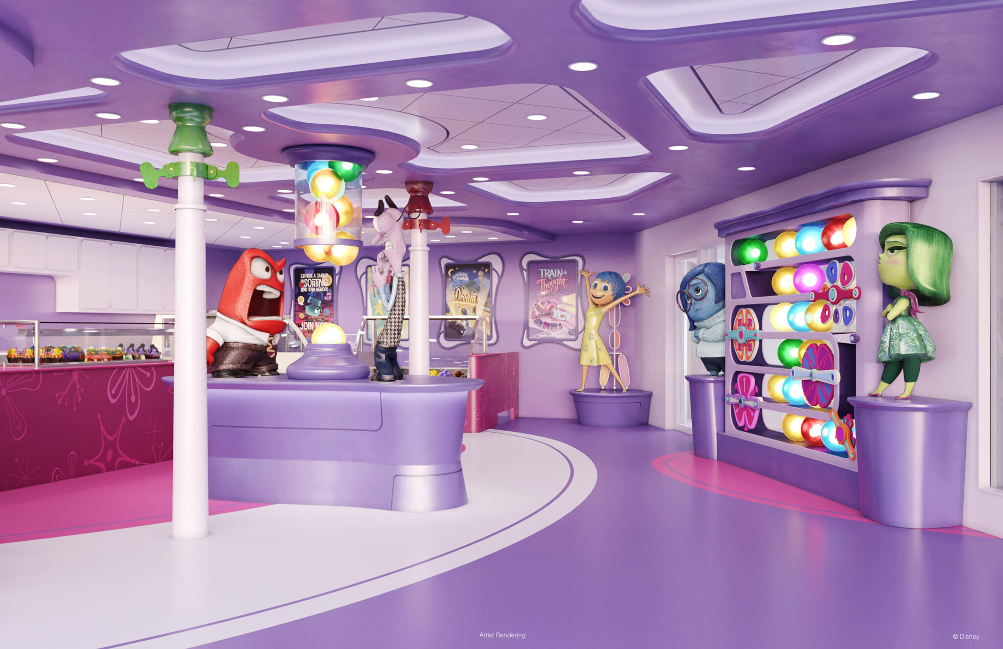New Disney Wish venues and experiences themed to ‘Inside Out,’ ‘Frozen’