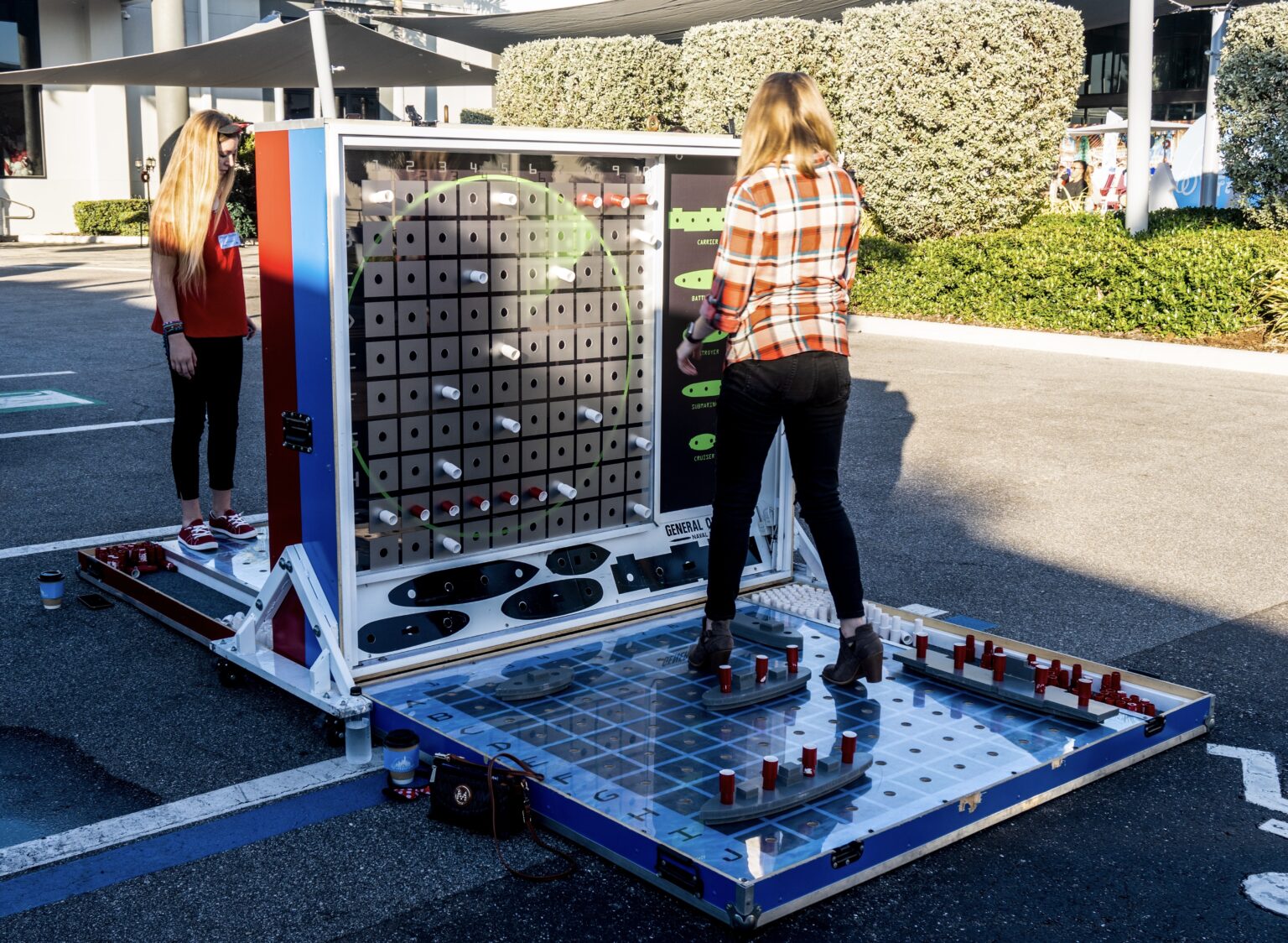 You can play life-sized versions of your favorite games