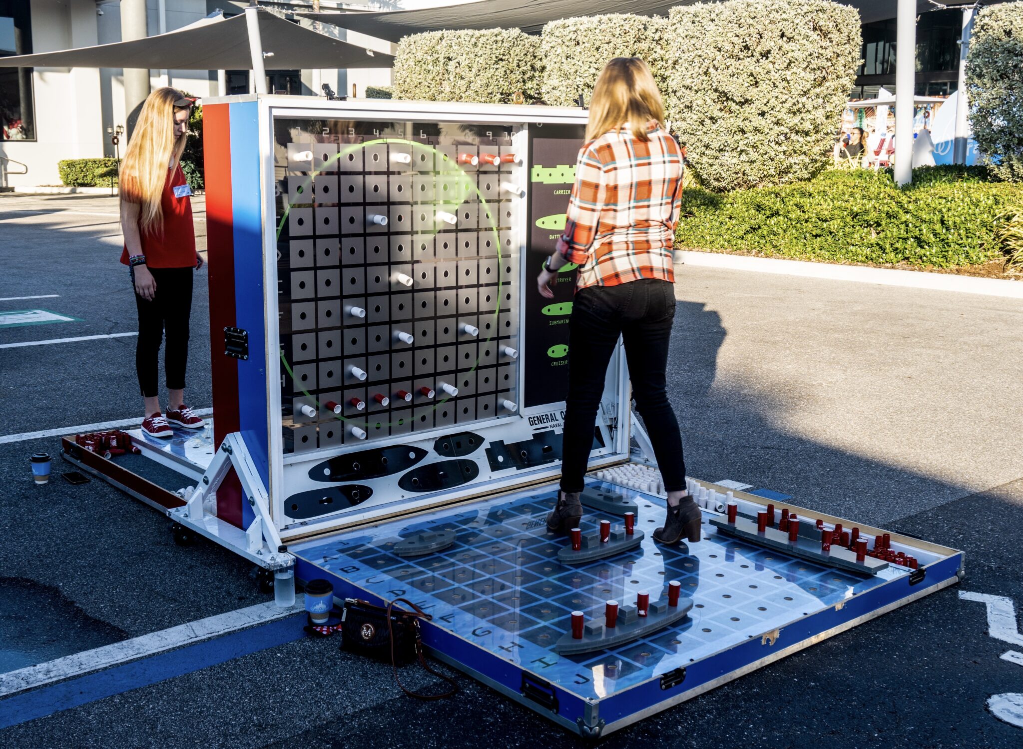 You can play life-sized versions of your favorite games