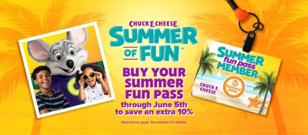 Chuck E. Cheese says yes to ‘playcations’ with Summer Fun Pass